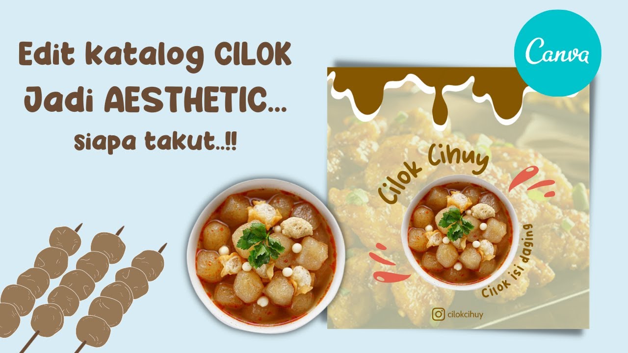 EDIT KATALOG CILOK JADI AESTHETIC..? BISA YUK...!! (TUTORIAL EDIT FOTO ...