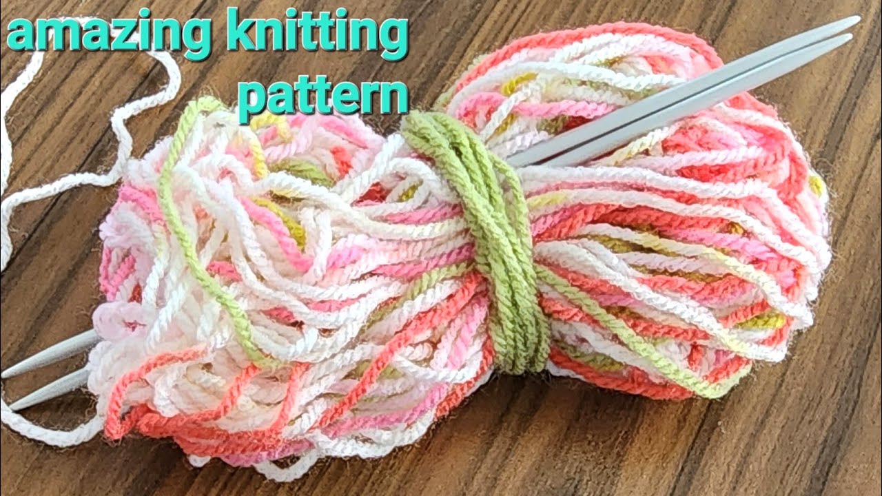 Super knitting stitch pattern! Crispy and very nice two skewer models ...