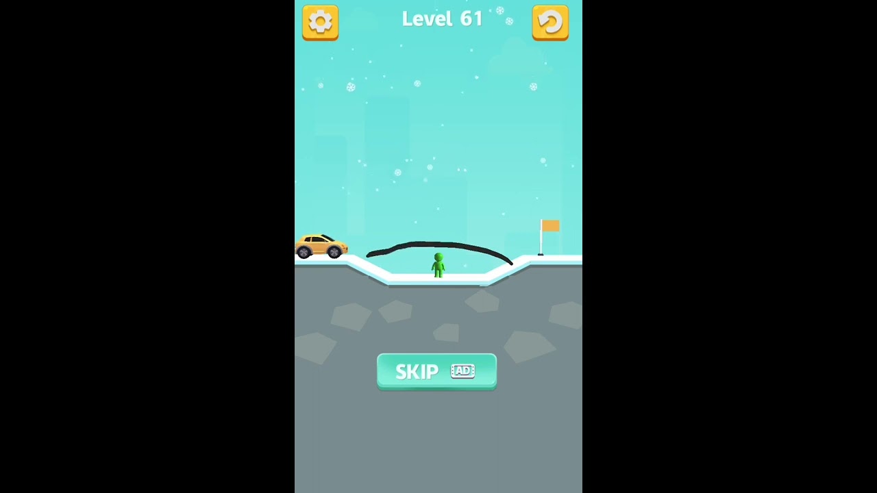 Draw the bridge game level 61 - YouTube