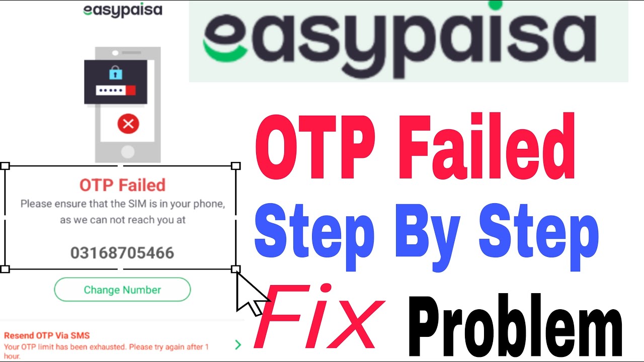 Easypaisa OTP Failed | Please ensure that the SIM is in your phone,as ...