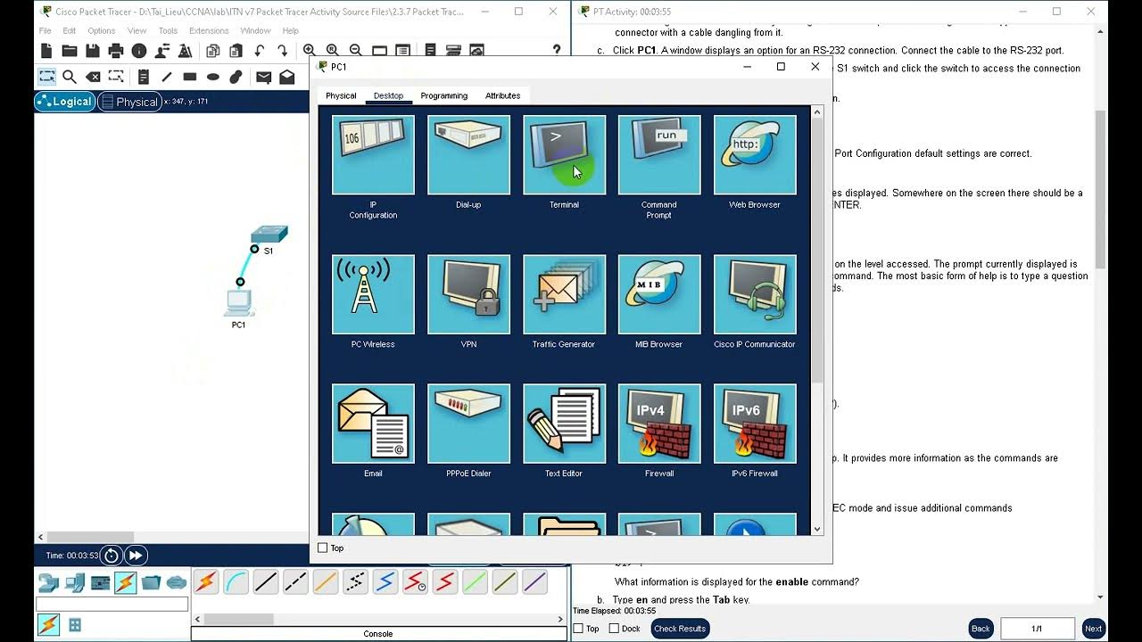 2.3.7 Packet Tracer - Navigate the IOS - YouTube