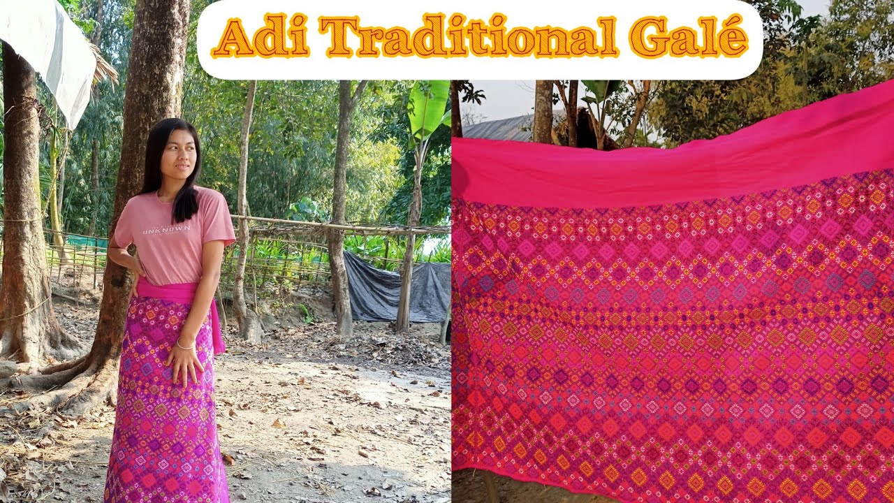 Pink colour Adi Traditional Galé/Beautiful design 💗 I love this 😍 - YouTube