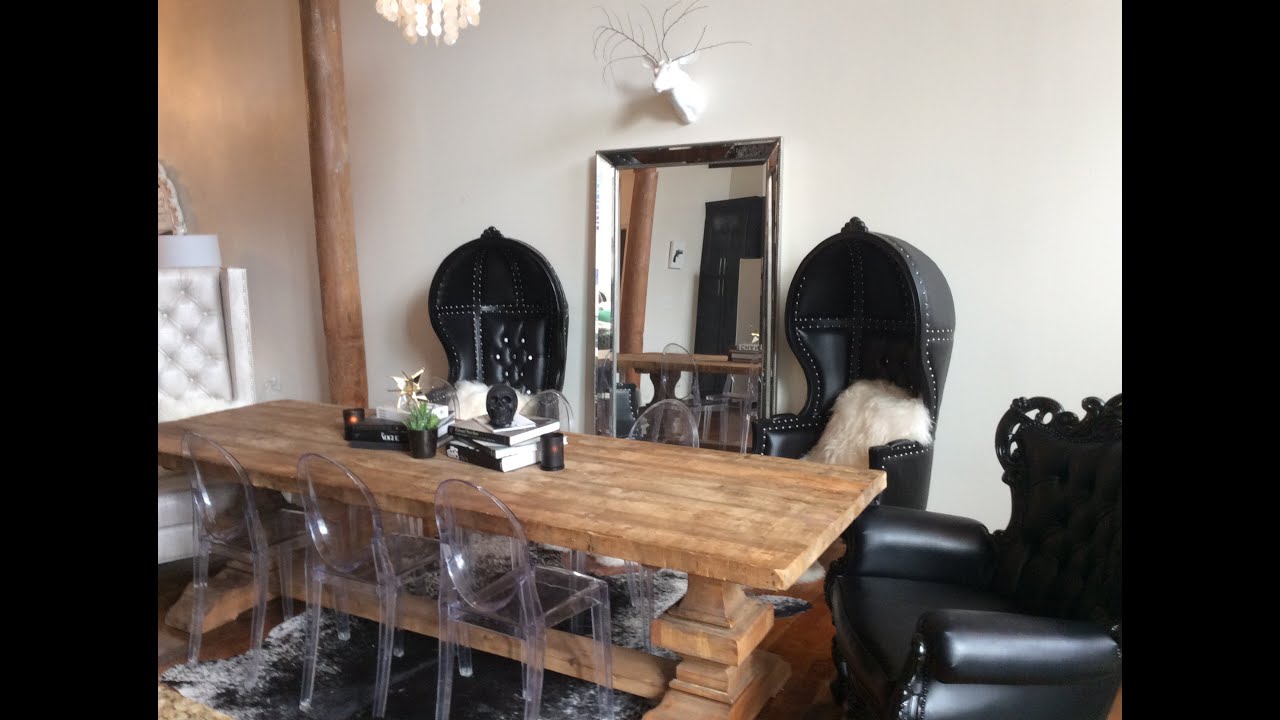 My Rustic Goth Glam Dining Room! - YouTube