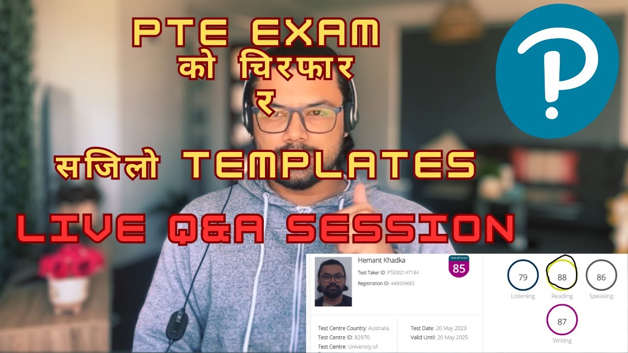 Your Ultimate Guide to PTE Exam: Live Q&A in Nepali !! Nepali PTE Live ...
