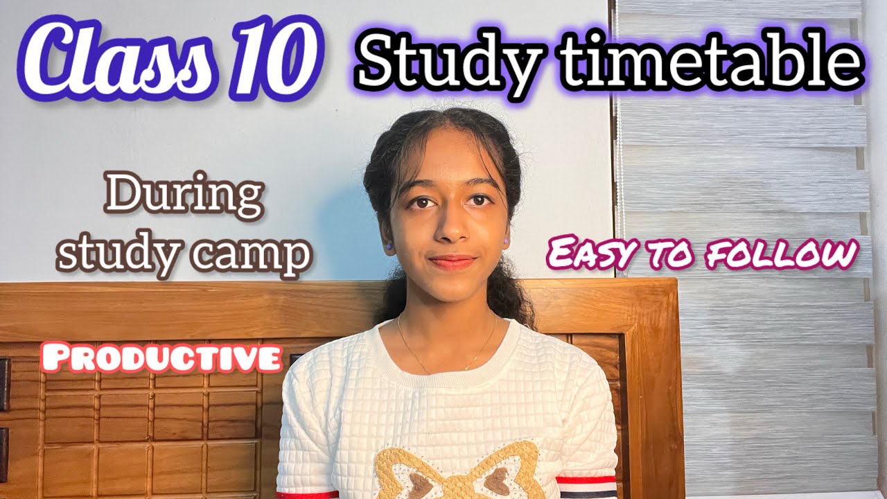 Class 10 study timetable📚 | SSLC students | Hrithwika manoj - YouTube