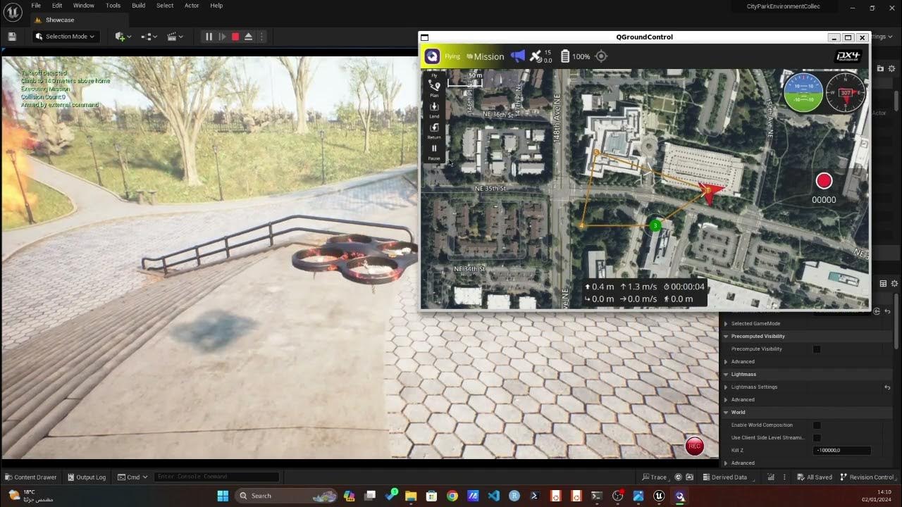 Simulated Drone for Fire detection Using Airsim and unreal engine 5 ...