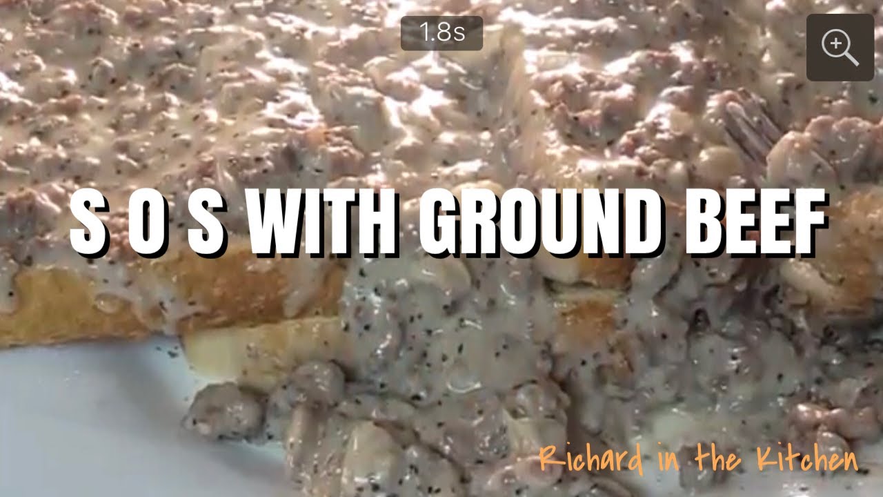 SOS WITH GROUND BEEF - YouTube