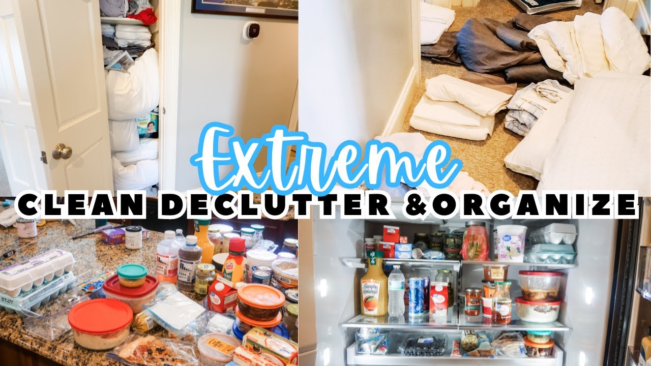 NEW EXTREME CLEAN DECLUTTER AND ORGANIZE | CLEAN WITH ME | CLOSET ...