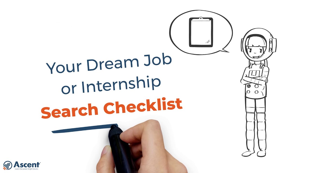 Your Dream Job or Internship Search Checklist - YouTube
