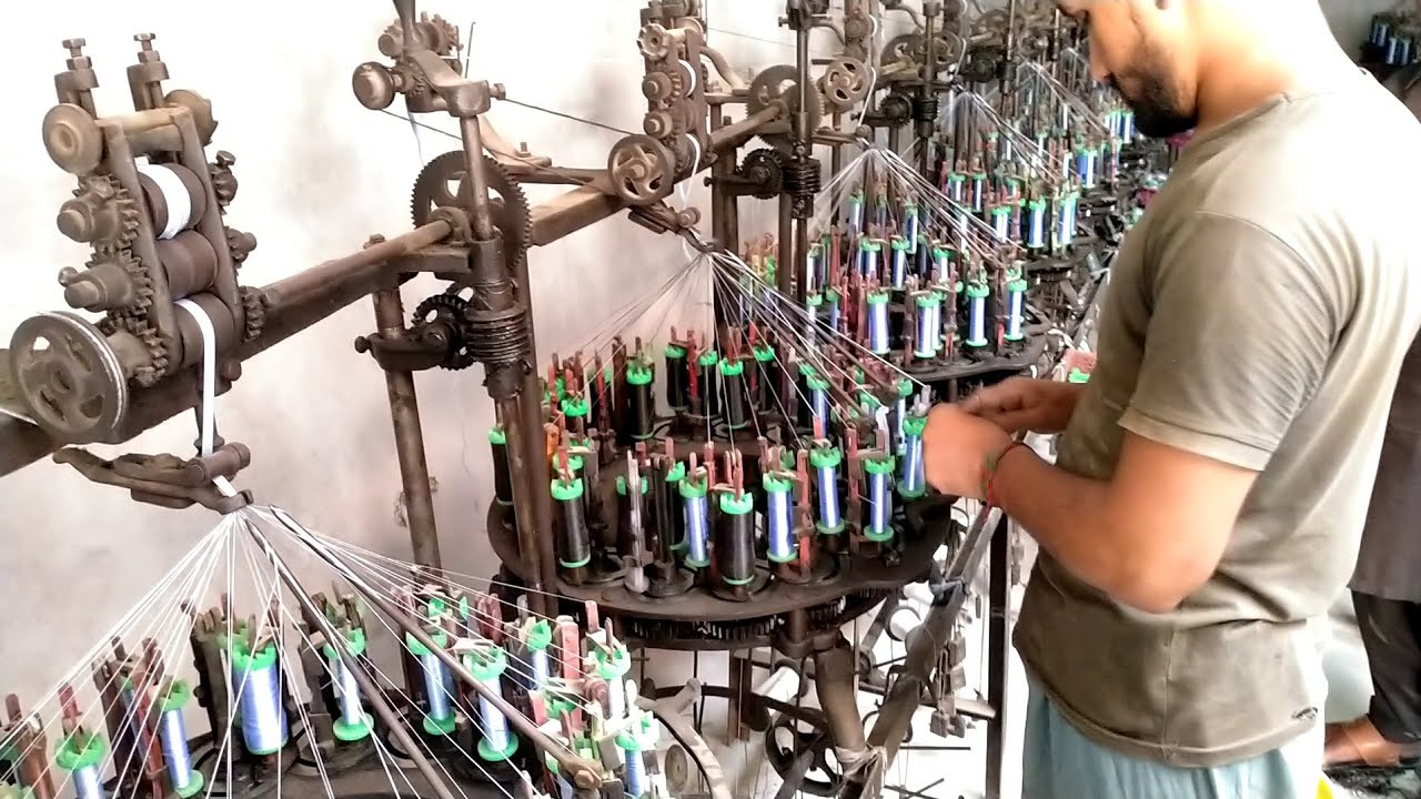 elastic making machine | small business - YouTube