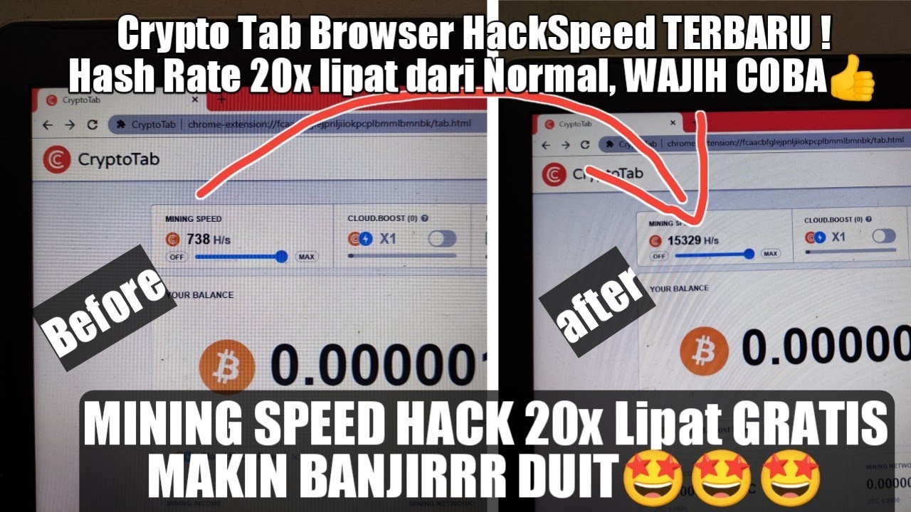 MINING SPEED HACK CRYPTO TAB BROWSER FOR FREE 20X LEBIH CEPAT - YouTube