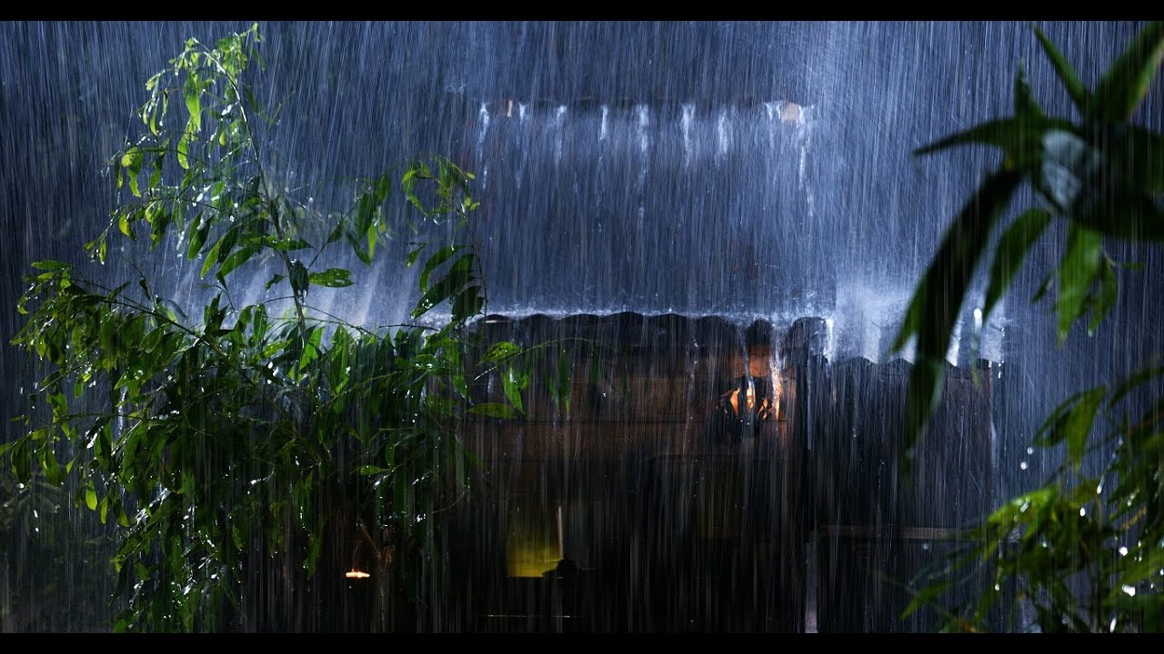 Rain on Roof | Sleep Right With Heavy Rain & Thunder At Night ...