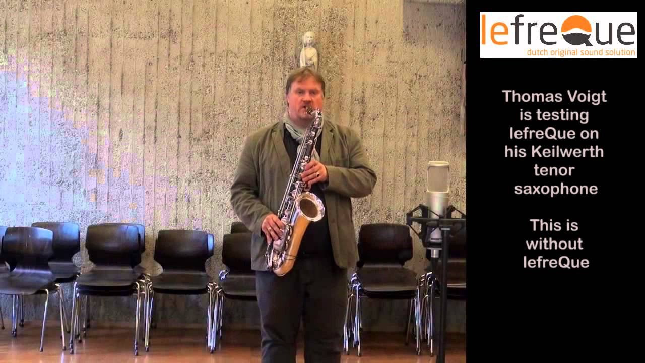 Thomas Voigt, tenor saxophone, testing lefreQue - YouTube
