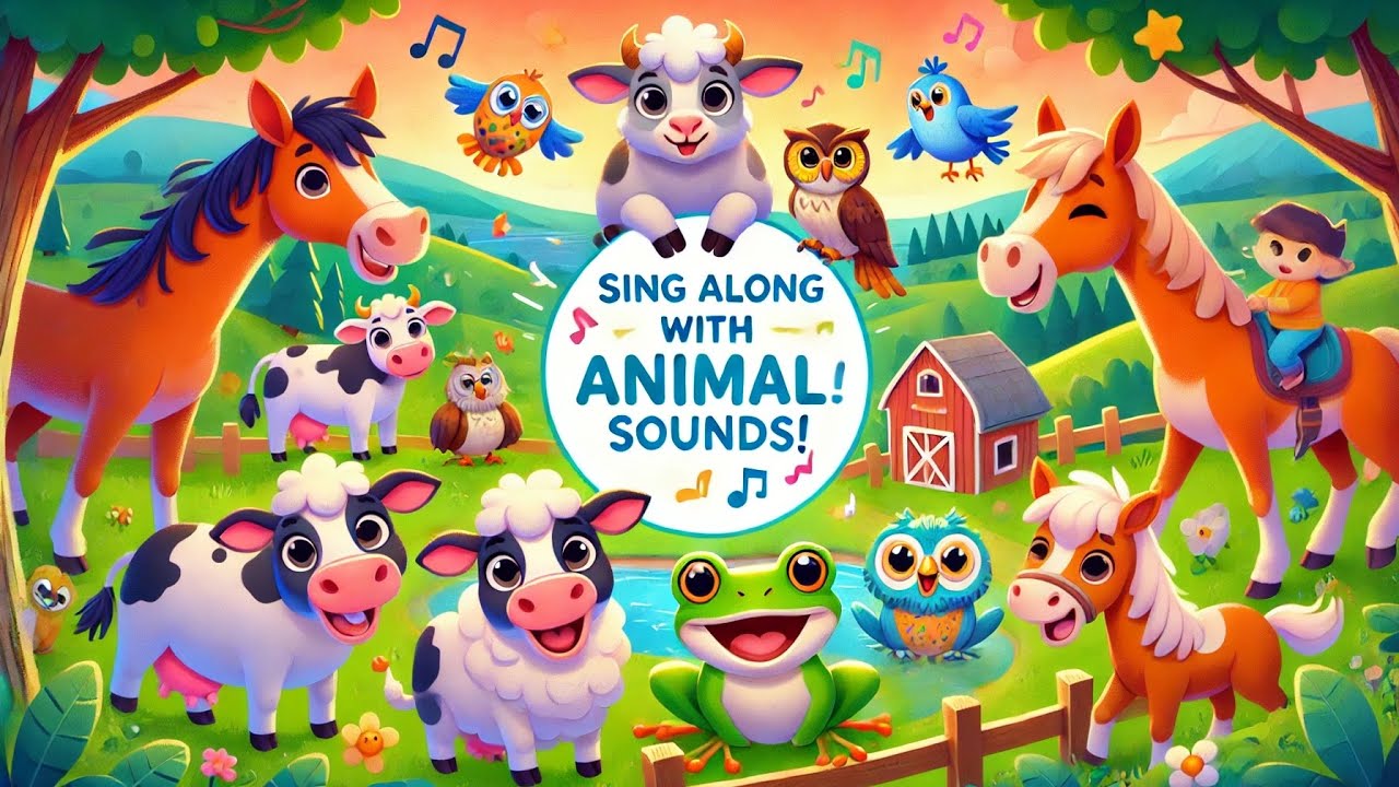 Animal Sounds Song | Fun Learning With Animal Noises | Kids Sing-Along ...