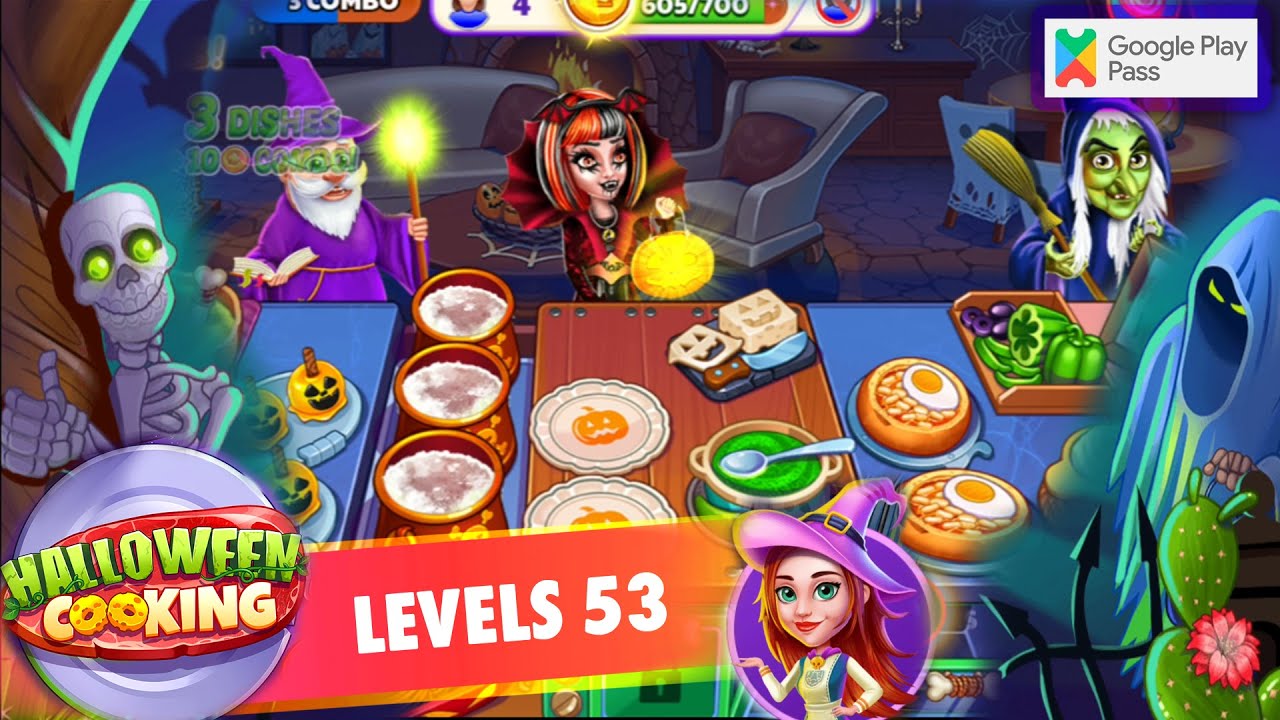 GOOGLE PLAY PASS HALLOWEEN COOKING GAME GAMEPLAY LEVEL 53 - YouTube