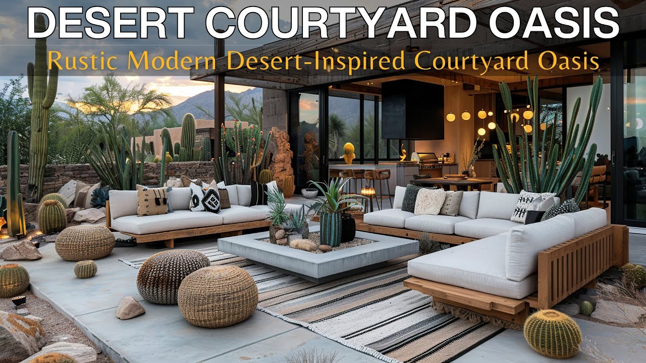 Courtyard Chic: Embracing Desert-Inspired Oasis in Your Modern Outdoor ...