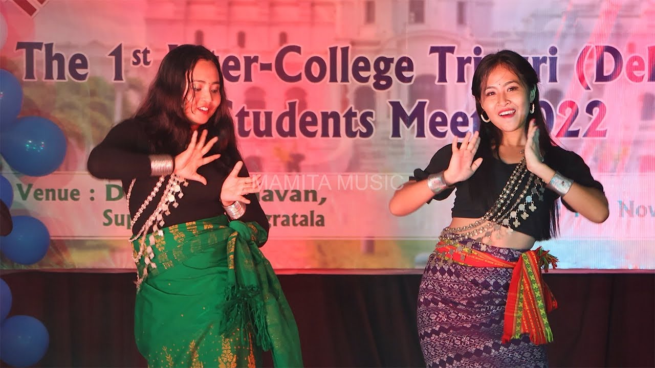 WOMEN COLLEGE GROUP DANCE || 1ST INTER COLLEGE TRIPURI (Debbarma ...