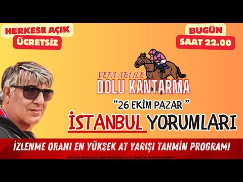 26 Ekim İSTANBUL İstanbul Koşu Yorumları | Vefa Abi İle Dolu Kantarma | CANLI YAYIN