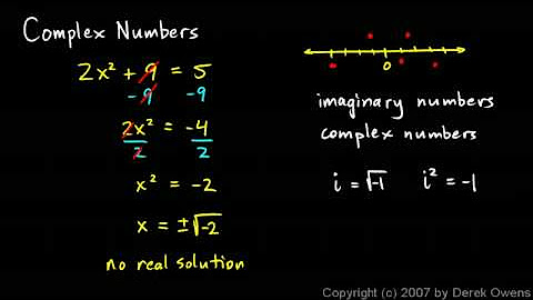 Algebra 2 - Complex Numbers - YouTube