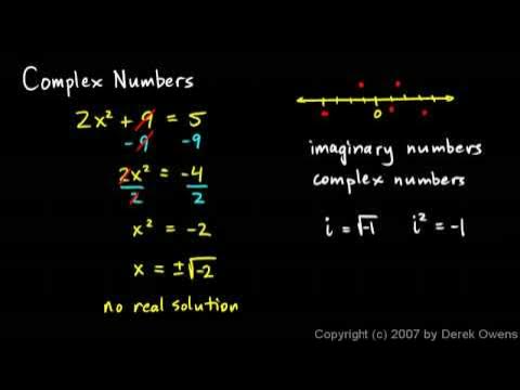 Complex Numbers, Part 1 - YouTube