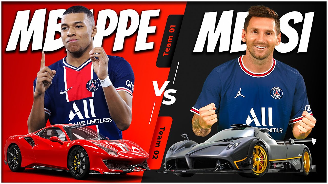 MBAPPE vs MESSI (Ferrari 488 Pista vs Pagani Zonda Tricolore) - YouTube