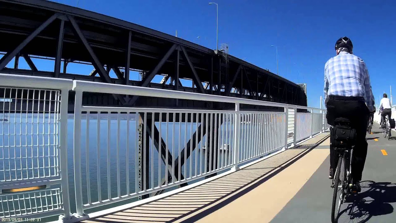 New Bay Bridge Bike and Pedestrian Path Opens unedited - YouTube
