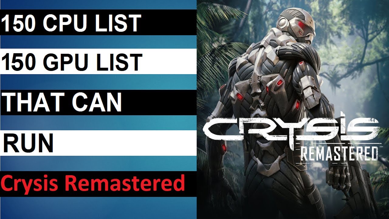 Crysis remastered PC Game - Minimum & Recommended System Requirements ...