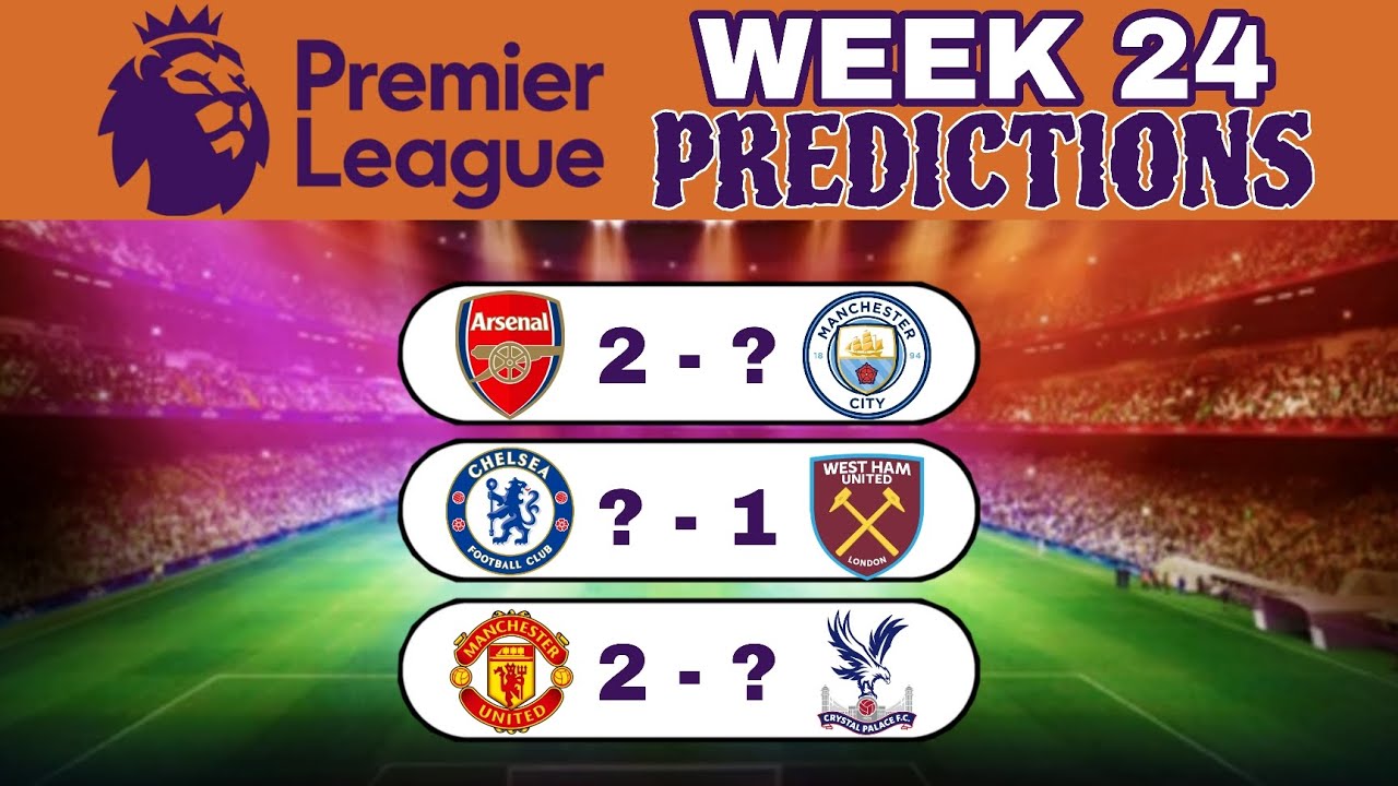 PREMIER LEAGUE PREDICTIONS WEEK 24 😱⚽ - YouTube