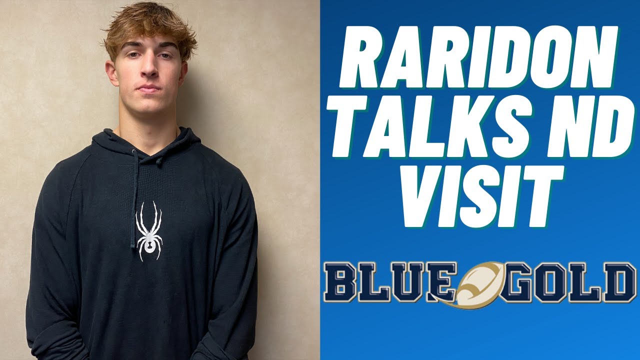 Legacy TE Eli Raridon Breaks Down His Notre Dame Visit - YouTube