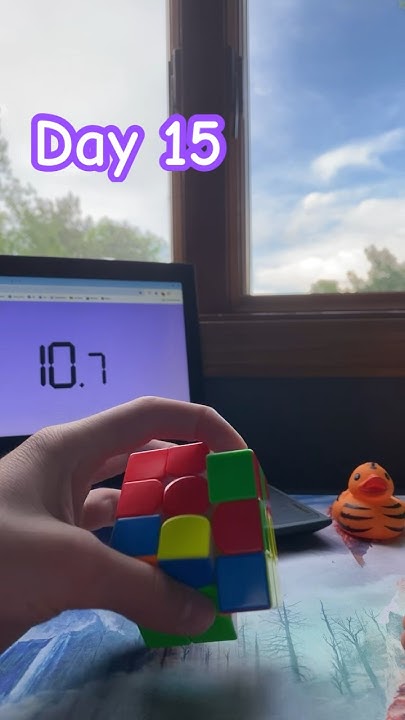 Solving a 3x3 OH until I get sub-15 | DAY 15 #cubing #paultheduck #challenge - YouTube
