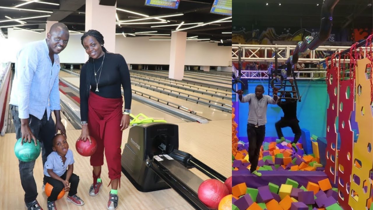 Trampoline And Bowling Village Market Part 2 - YouTube