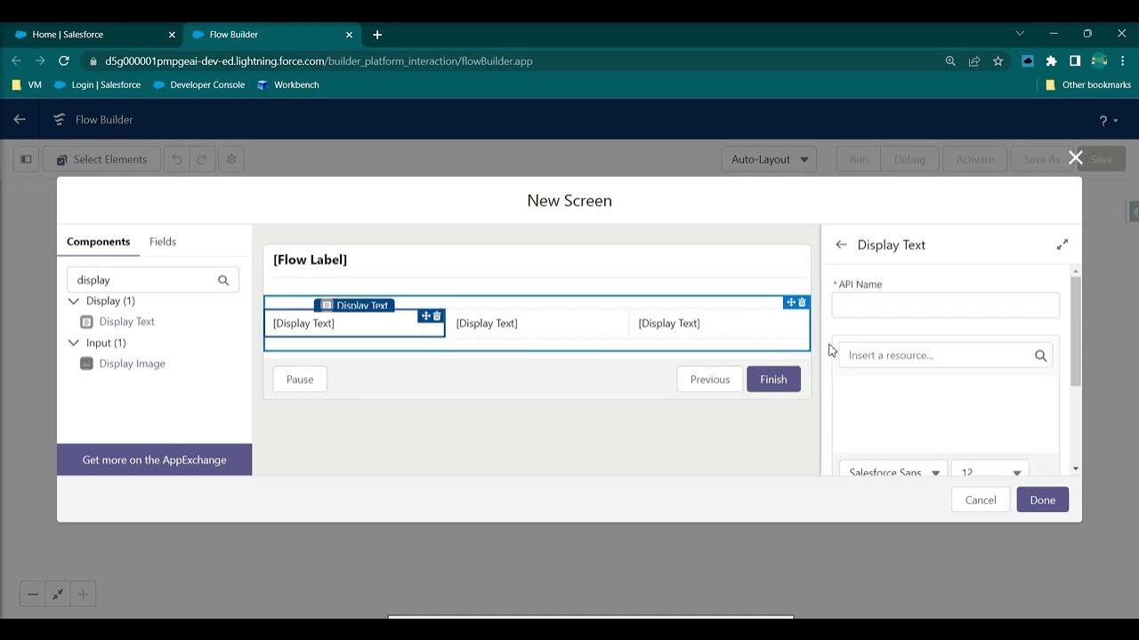 Display section with multiple columns in Screen Flow #inSalesforce - YouTube