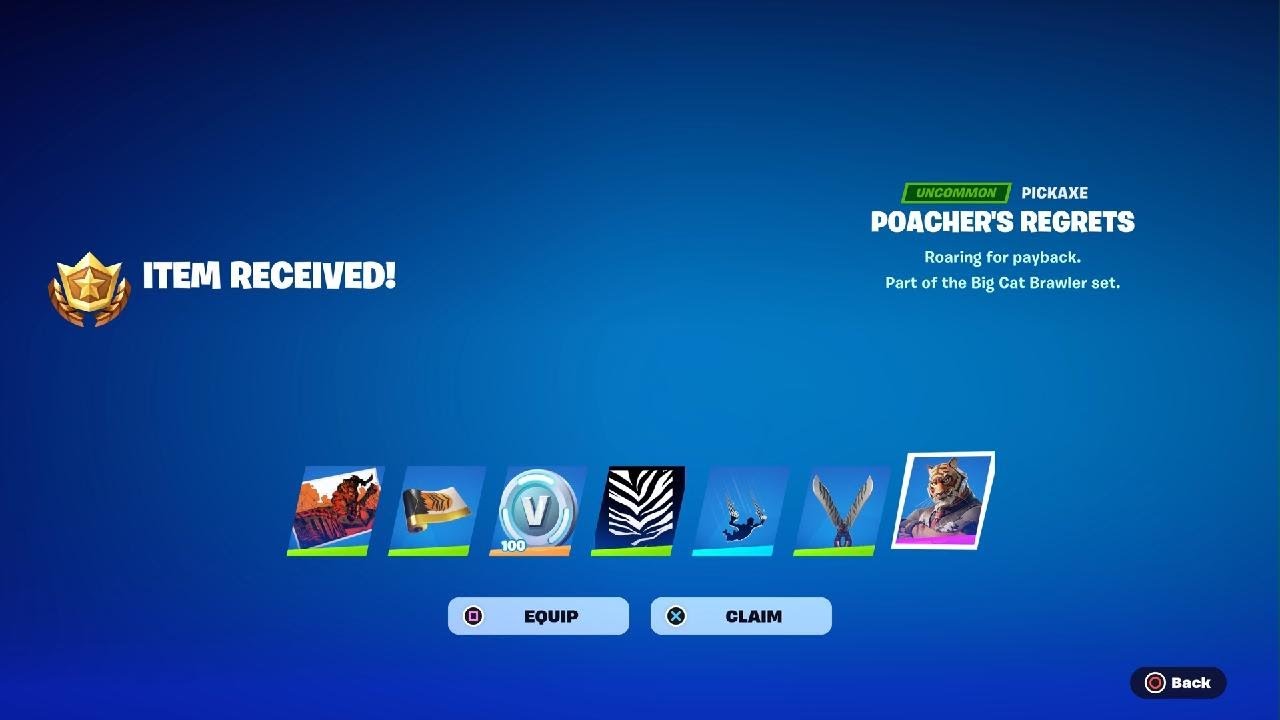 Redeeming All Battle Pass Rewards In The Fortnite Season 1 Battle Pass ...