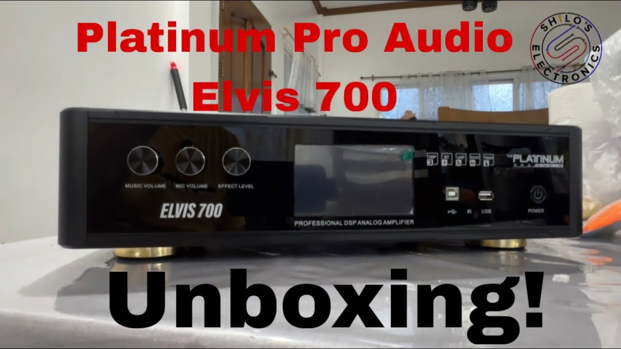 Platinum Elvis 700 Professional Amplifier Unboxing - YouTube