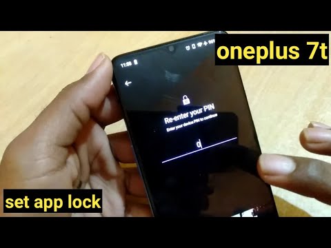 How to set app lock in oneplus 7t, oneplus mobile mein app me lock ...
