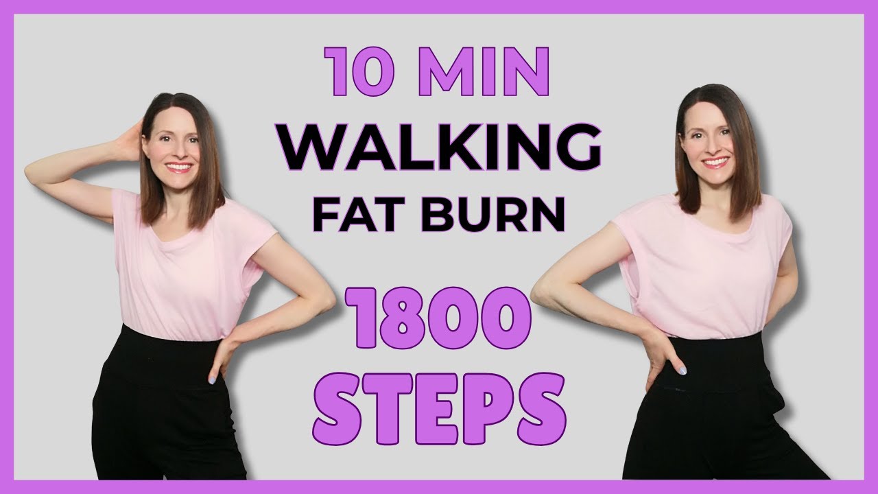 10 MINUTE SUPER FUN WALKING FAT BURN WORKOUT / Beginner / To the Beat ...