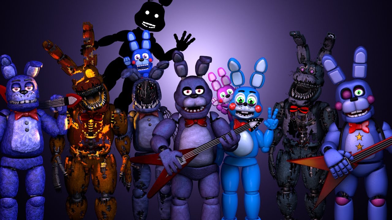 [FNAF C4D SPEED ART] Bonnie Generations - YouTube