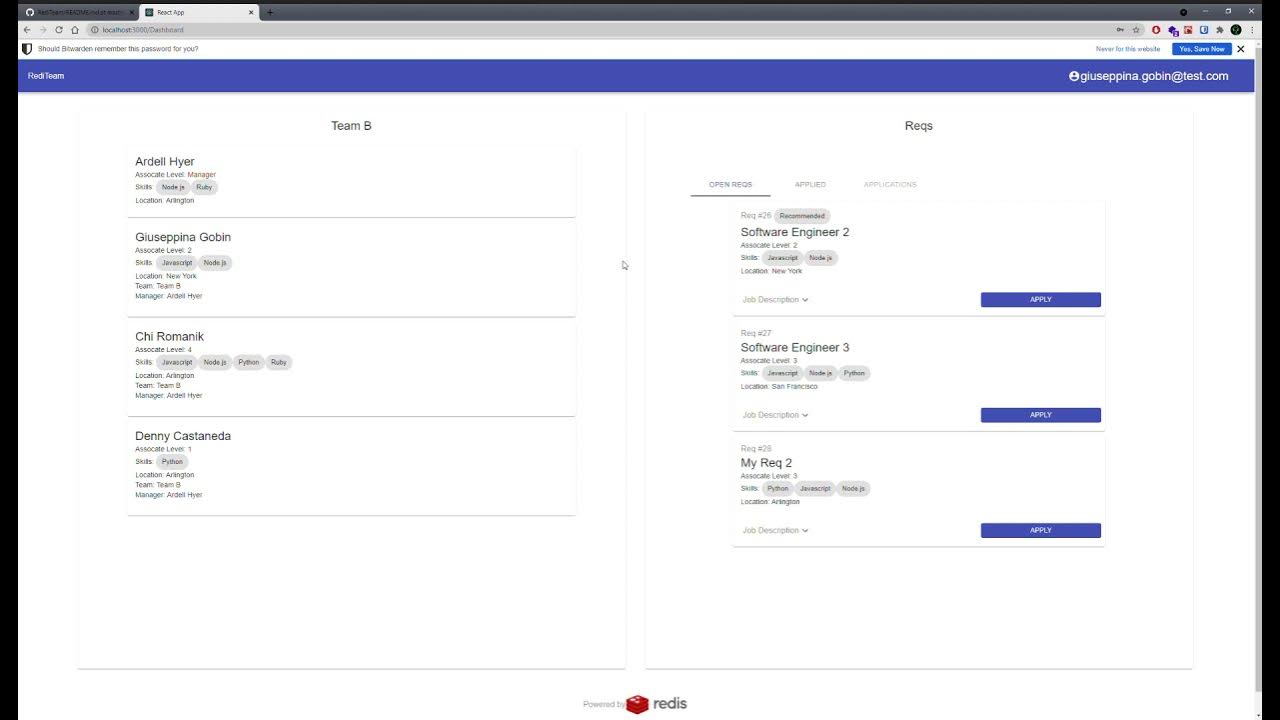 RedisConf 2021 Hackathon Project - RediTeam - YouTube