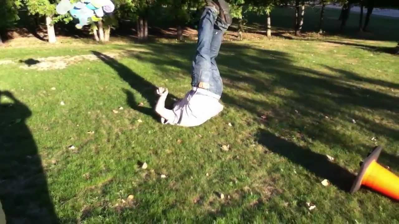 Falling down backwards - YouTube