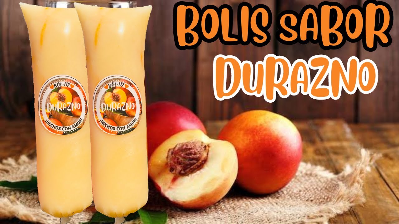 BOLIS sabor DURAZNOS CON CON CREMA RECETA para TU NEGOCIO super ...