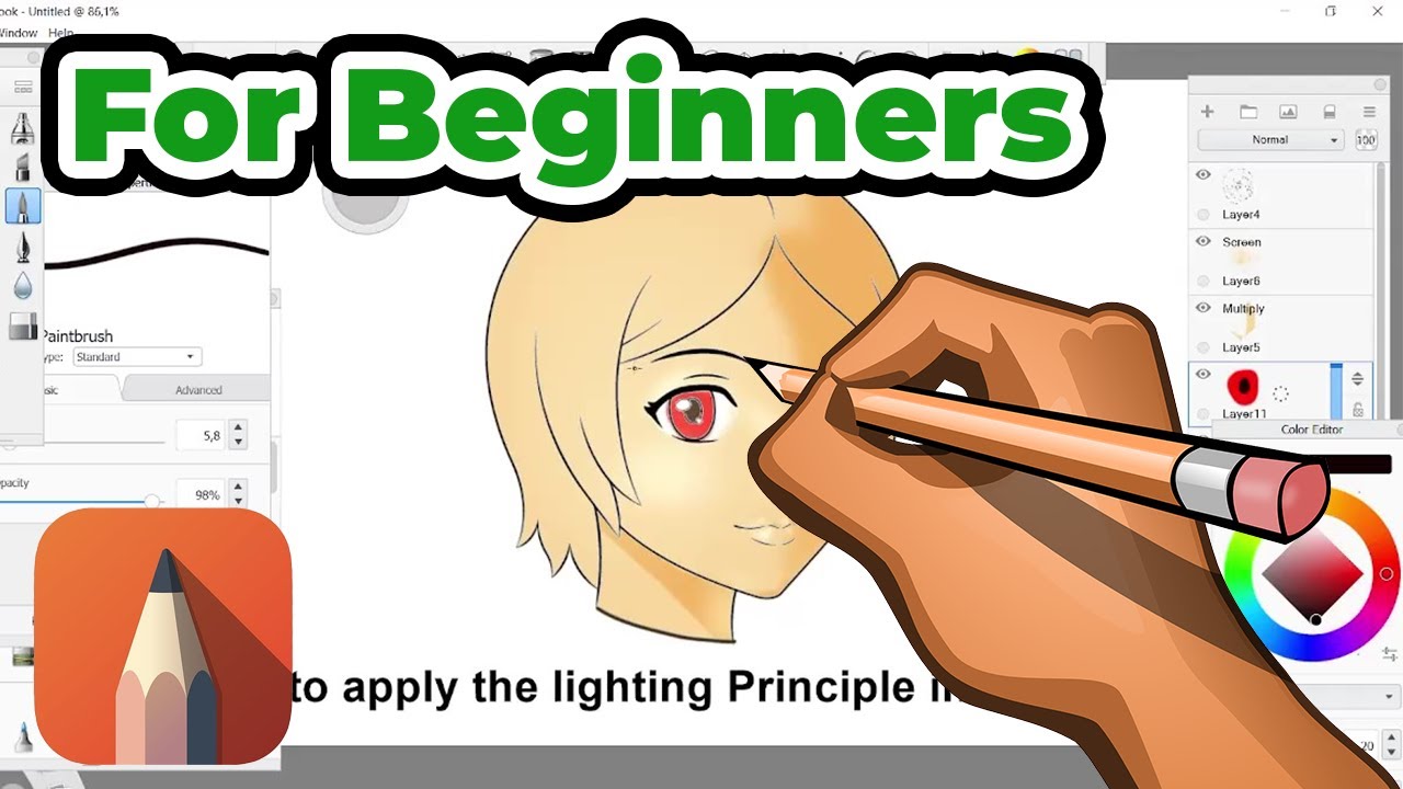 How to Apply Lighting into Anime Art Work - YouTube