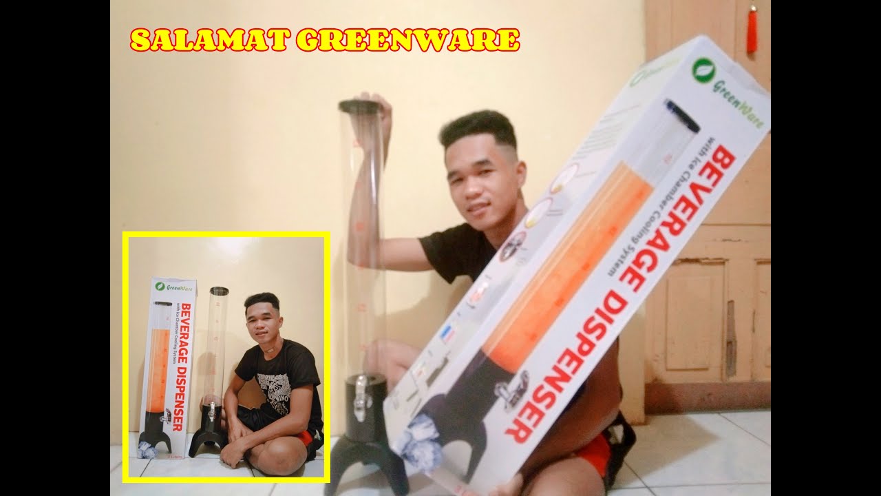 UNBOXING & REVIEW OF BEVERAGE DISPENSER (SPONSOR) GREENWARE ILOILO ...