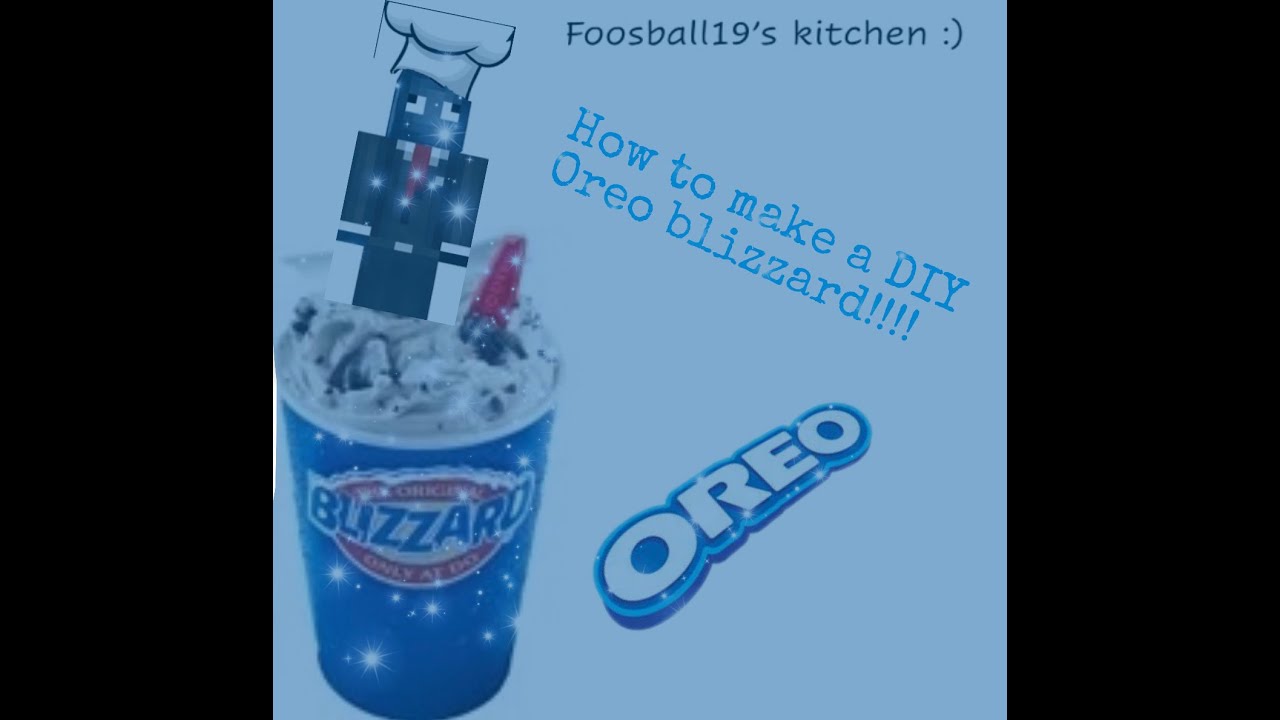 How to make a DIY Oreo blizzard! (super simple) - YouTube