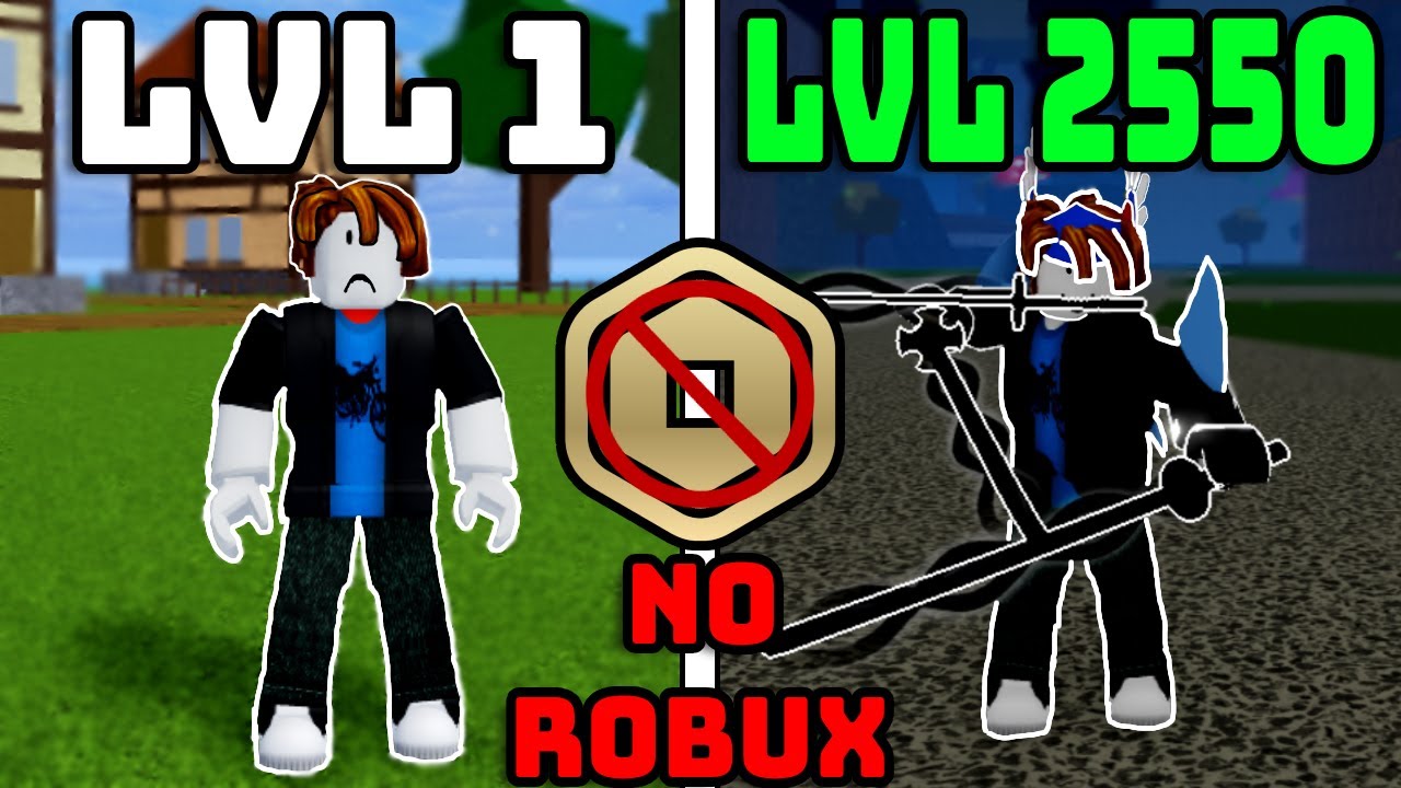 NOOB To MAX But, NO ROBUX In Blox Fruits! [PART 1] - YouTube