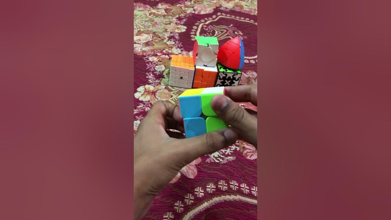 Chaker board pattern on 2by2 cube #cube #shorts - YouTube
