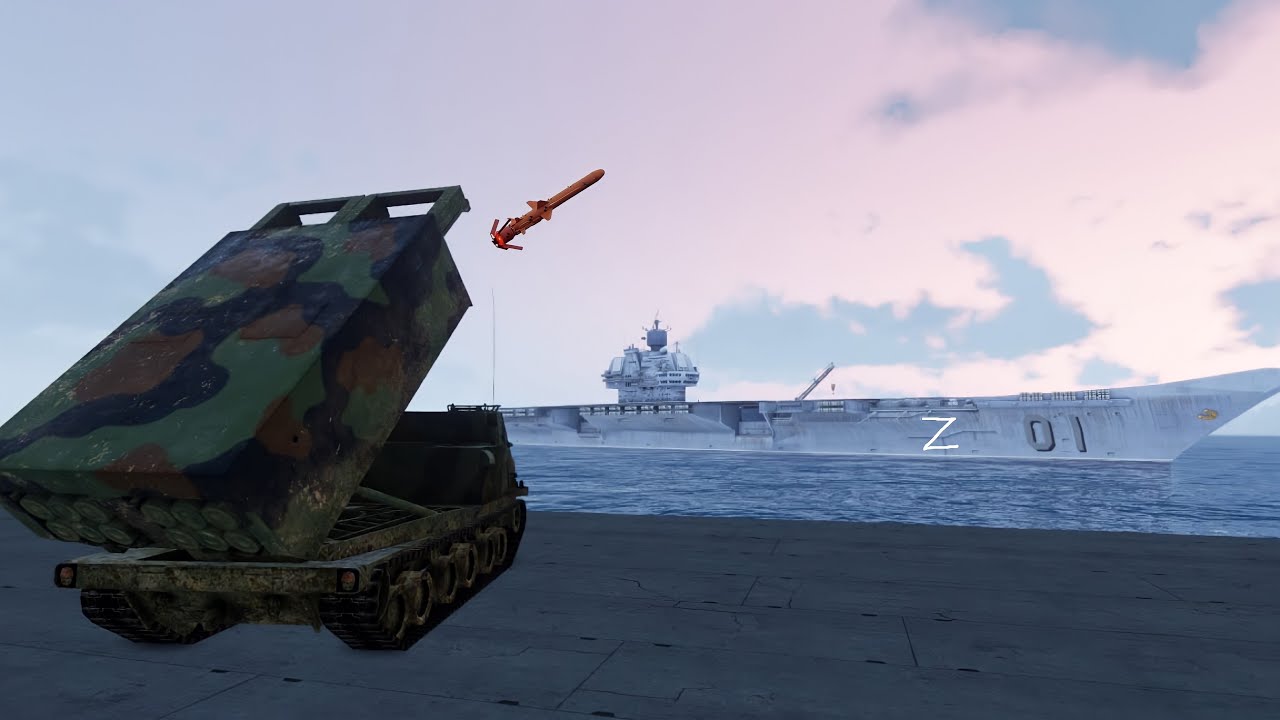 Russia's Most Advanced Missile Destroyer Sunk by M270 MLRS missile ...