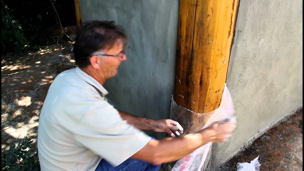 Proper way to mask and unmask stucco windows and trim. - YouTube
