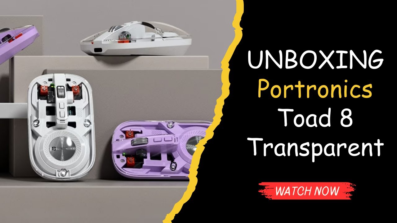 Portronics Toad 8 Transparent Wireless Mouse UNBOXING! - YouTube