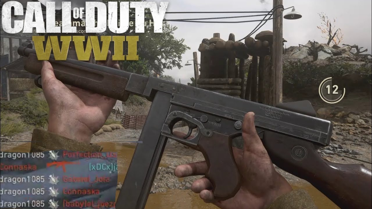 Tommy Gun First Time/Call Of Duty WW2 Beta gameplay - YouTube