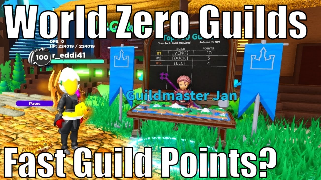 How to Create or Join a Guild in World Zero | Fastest Way to Earn Guild ...